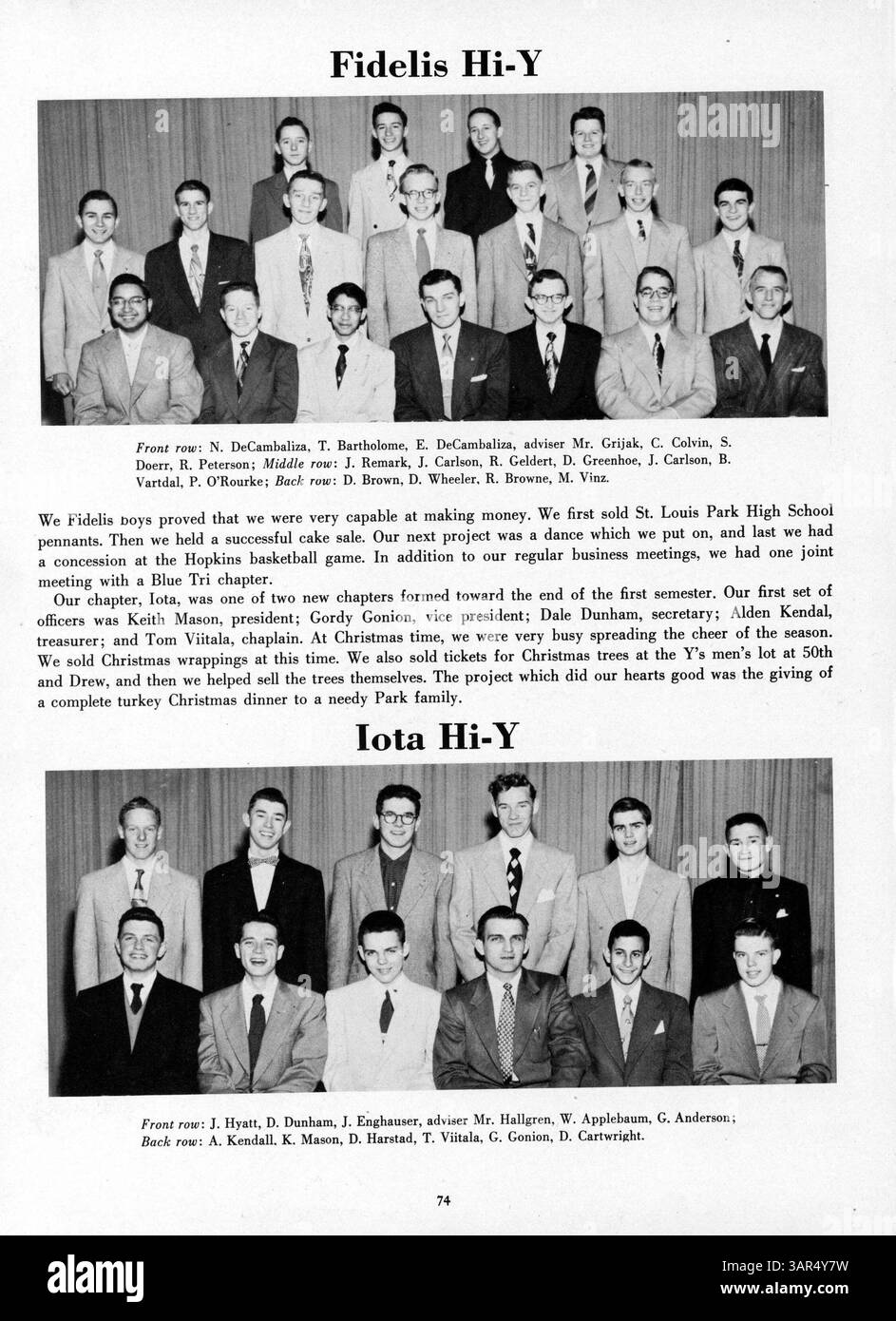 The 1953 Echowan yearbook from St. Louis Park High School highlights ...