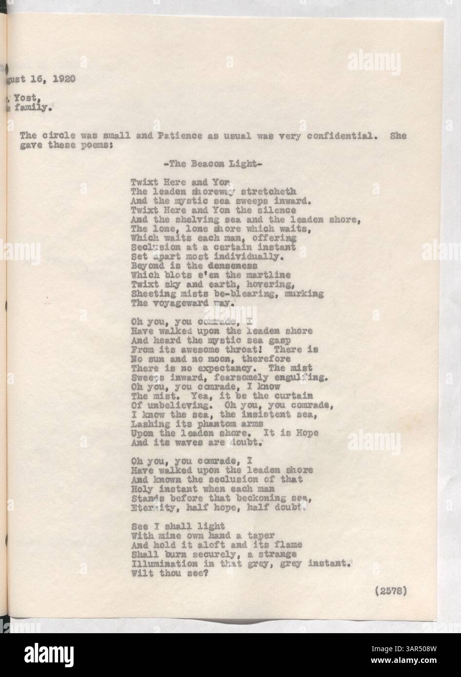 Spiritualism 1920s hi-res stock photography and images - Alamy