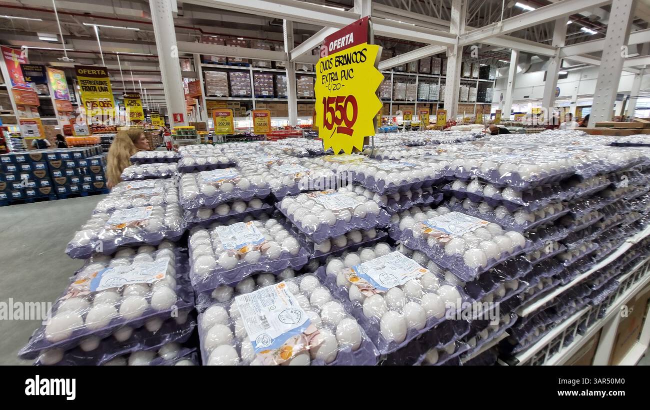 Sao Paulo, Brazil. 16th Apr, 2025. Due to inflation, 58% of Brazilians ...