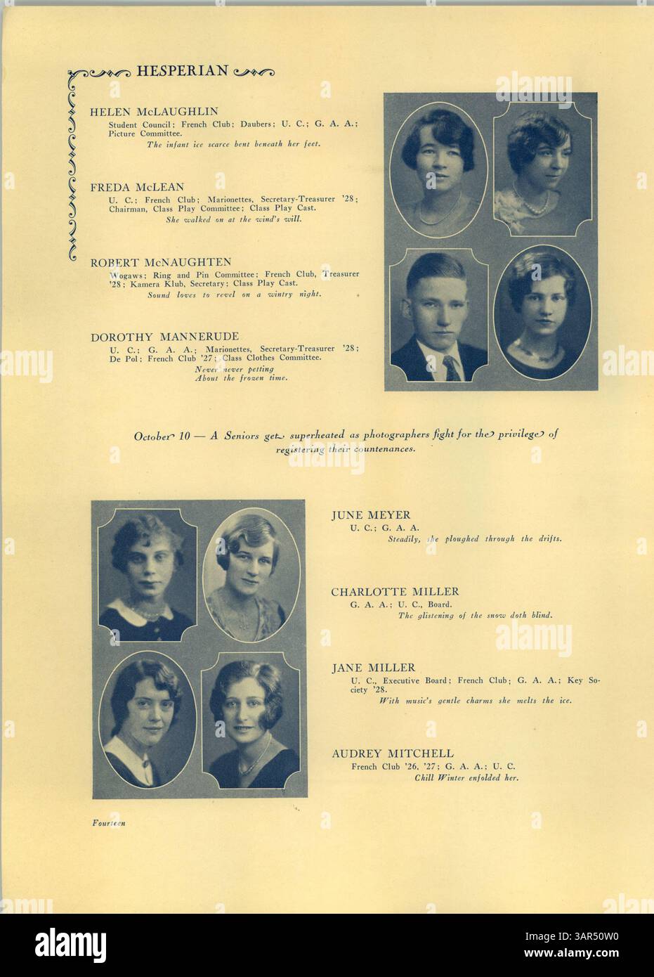 This high school yearbook from January 1929 documents the students ...