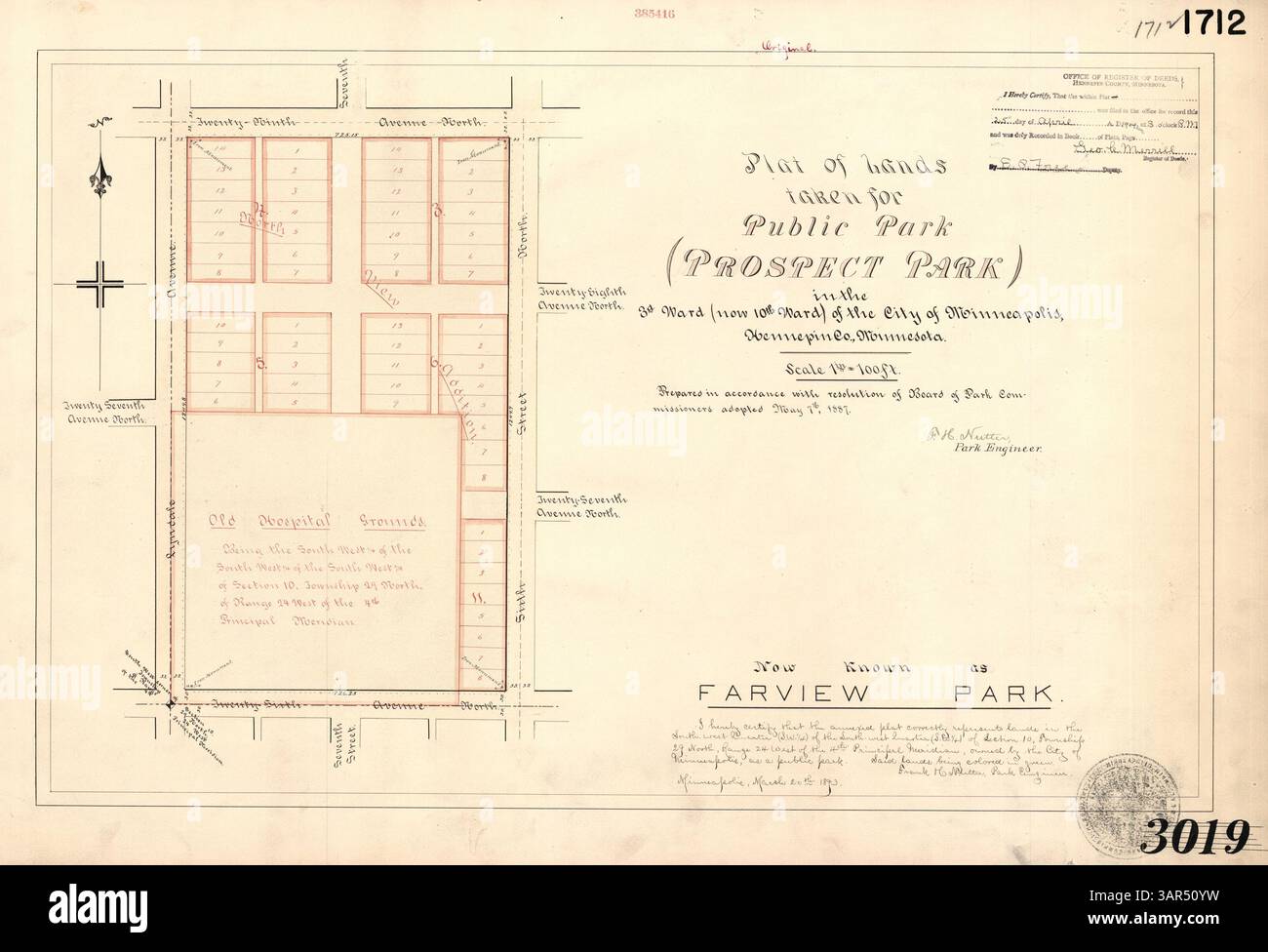 This image documents the lands acquired for the establishment of ...