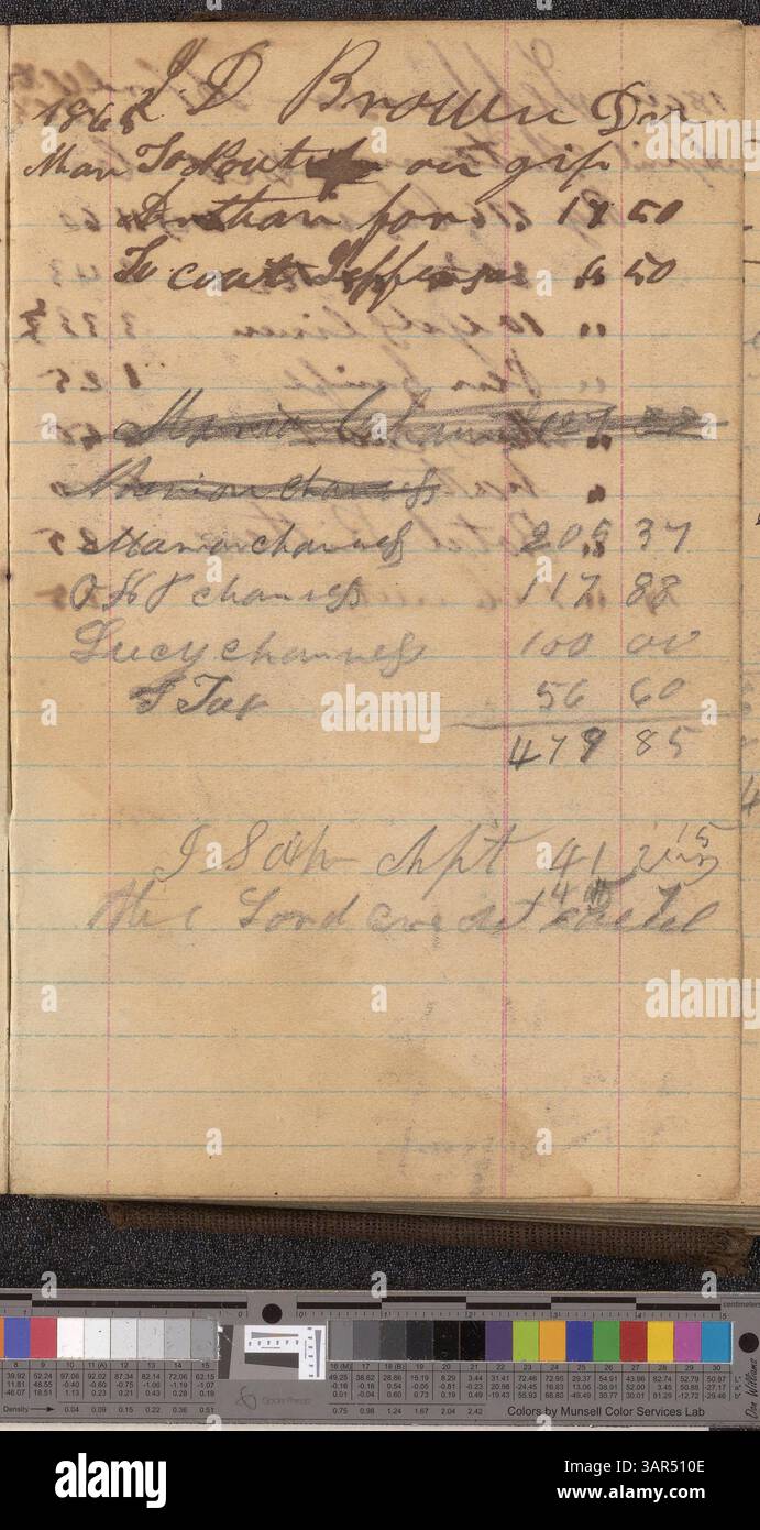 This diary captures daily life events, financial records, and personal ...