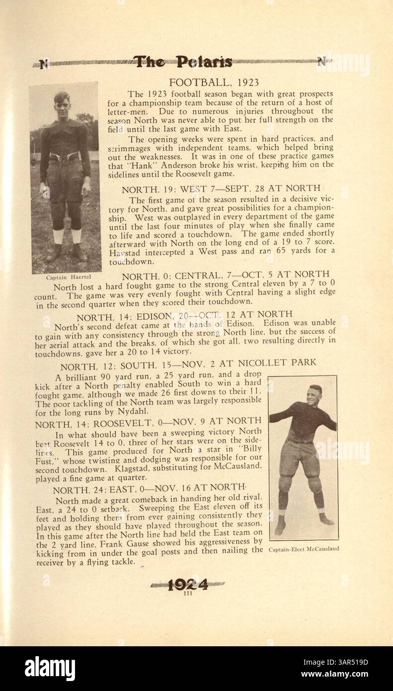 The 1924 yearbook for North High School, documenting the students, faculty, athletics, clubs ...