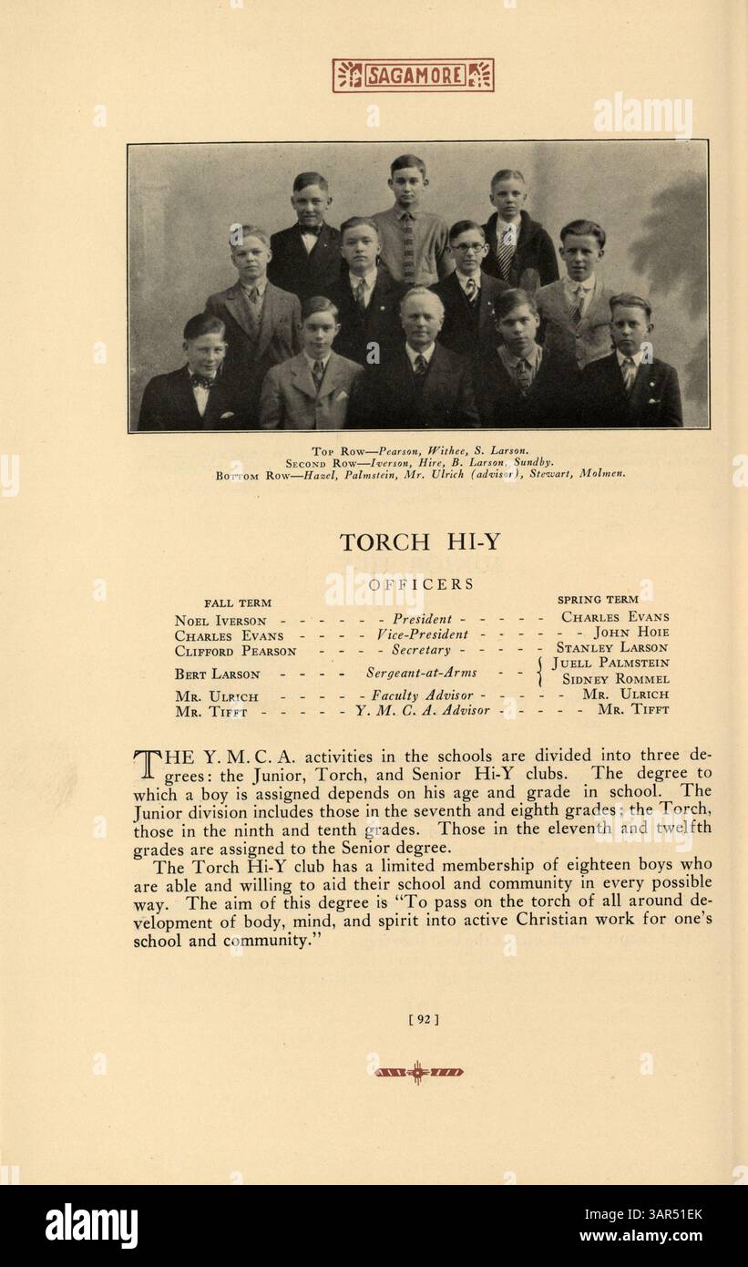 This 'Sagamore' yearbook from 1928 highlights Roosevelt High School ...