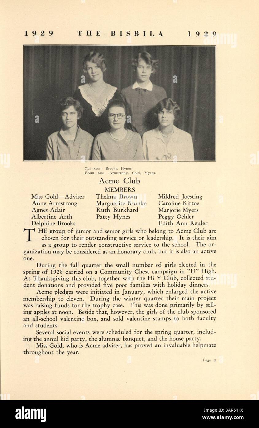 This high school yearbook from University High School documents the ...