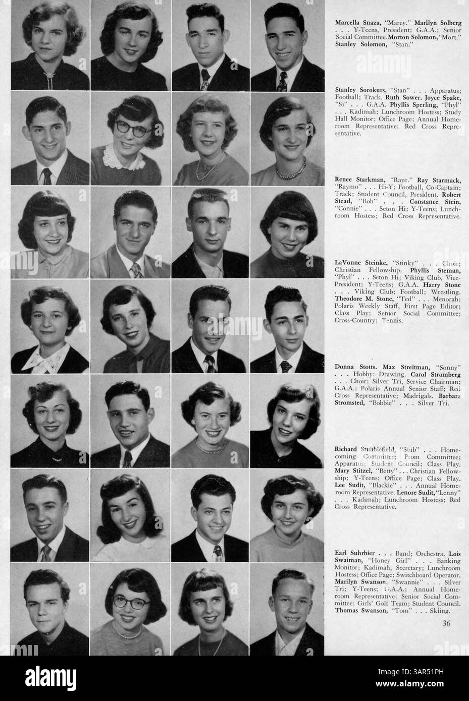 The 1950 Polaris yearbook from North High showcases key events ...