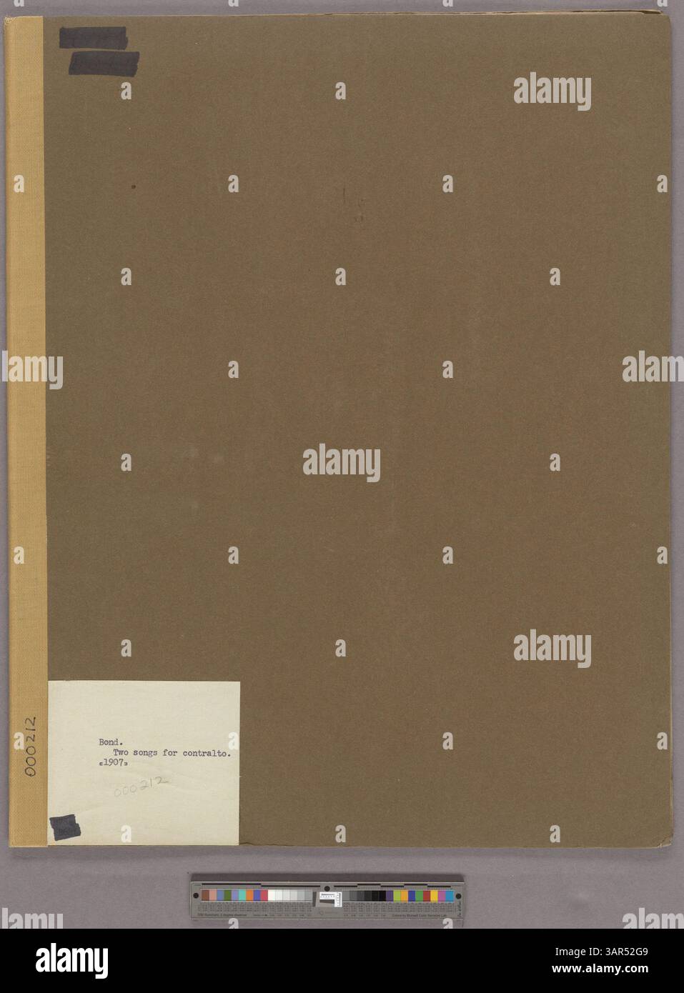 This sheet music, 'Two Songs for Contralto', was sung by Madame ...