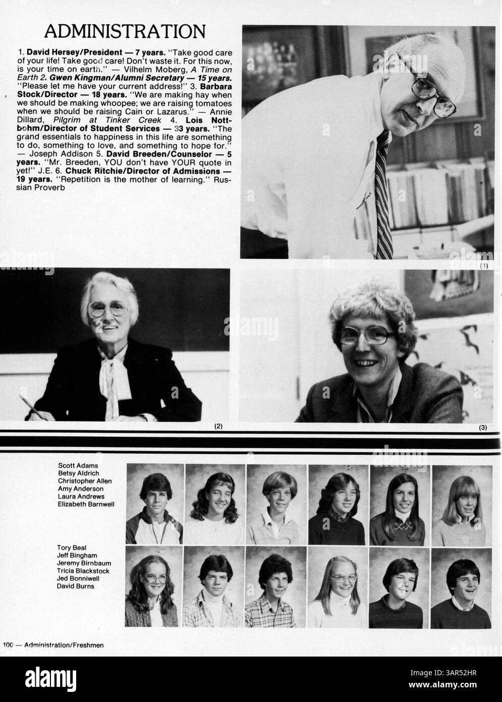 The 1982 'Reflections' yearbook from Blake High School documents the ...