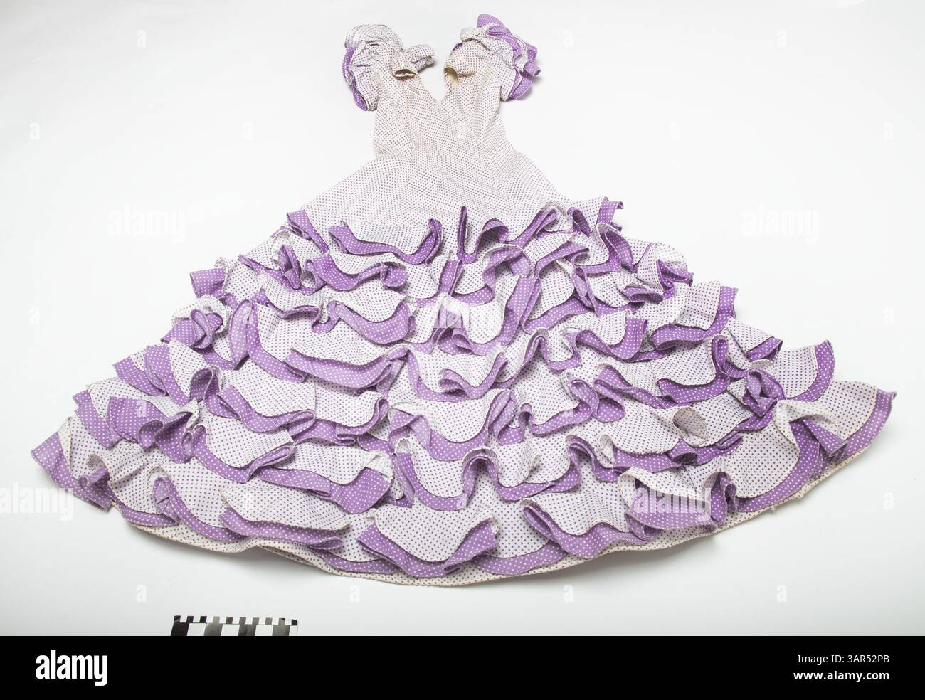 Flamenco dance costume worn by Marisel Salascruz, representing ...