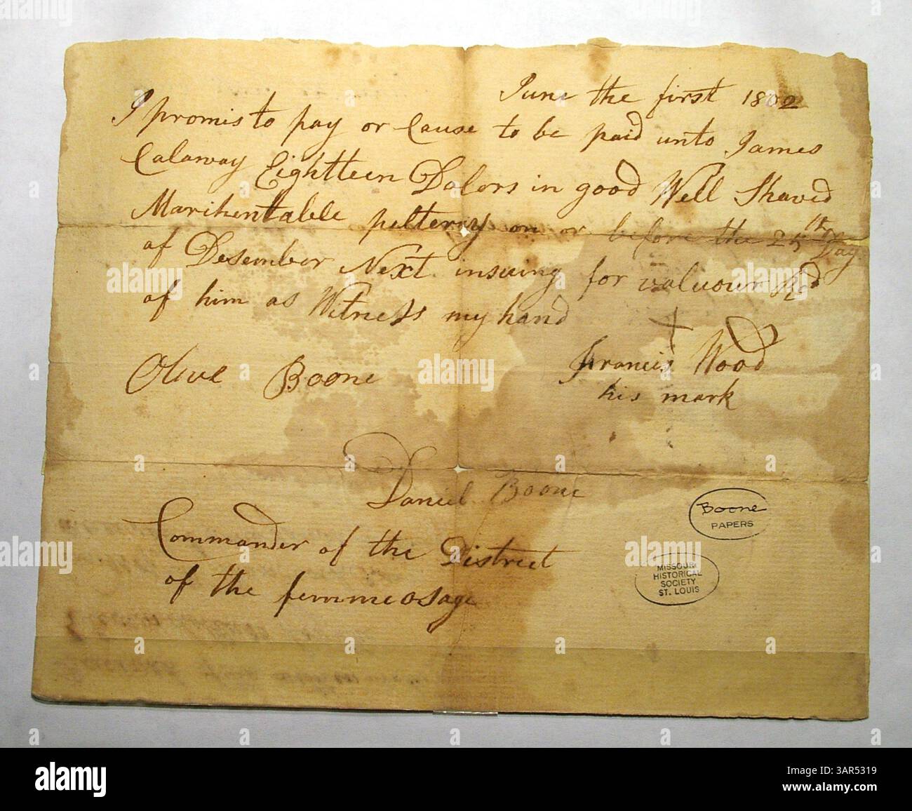 Missouri promissory note hi-res stock photography and images - Alamy