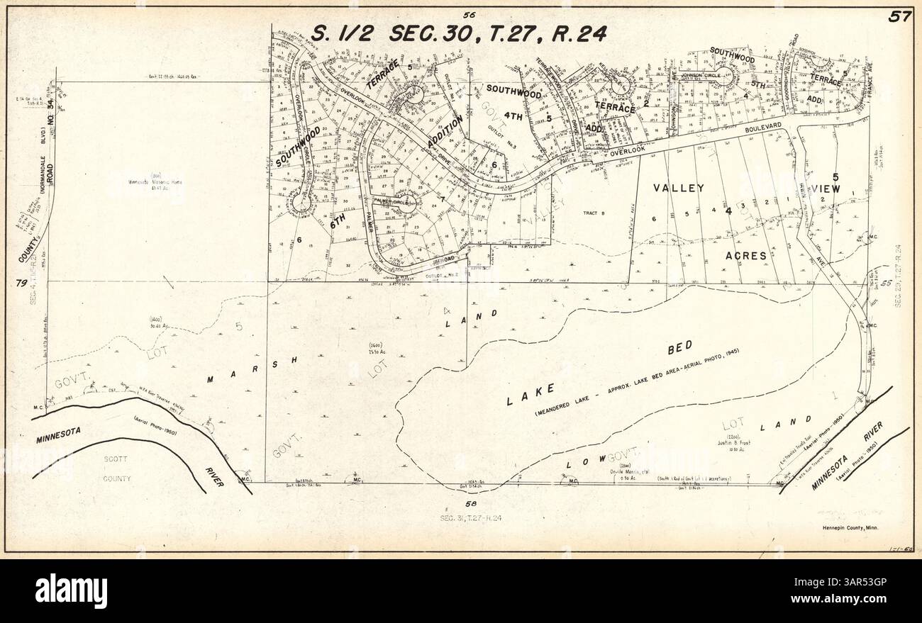 This collection includes a full set of surveys and plats from the City ...