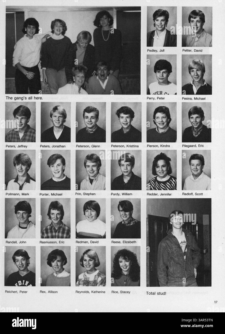 The 1985 South View Jr. High yearbook documents the students, teachers ...