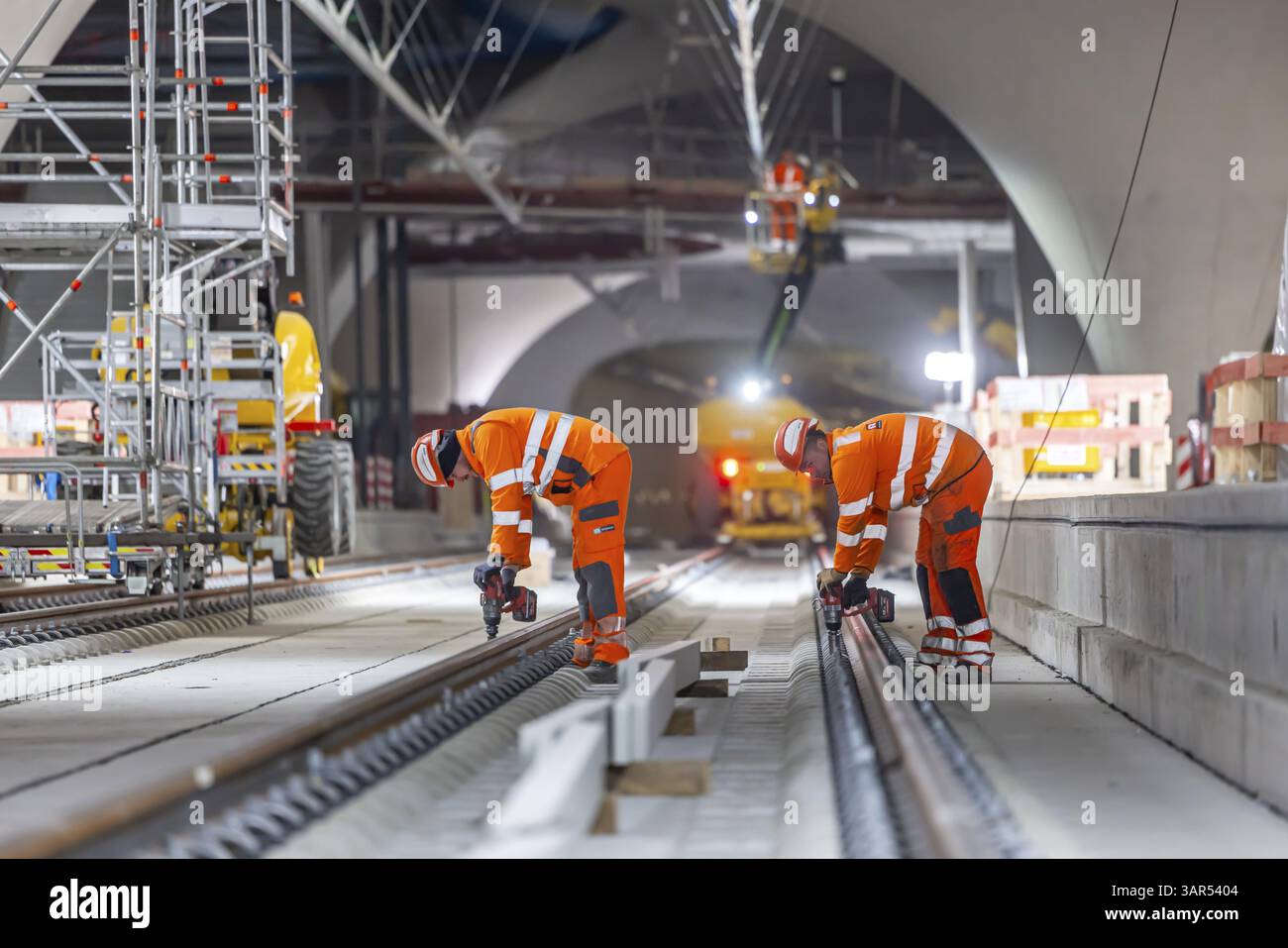 Preparations are underway for the Stuttgart 21 open construction site days, where interested ...