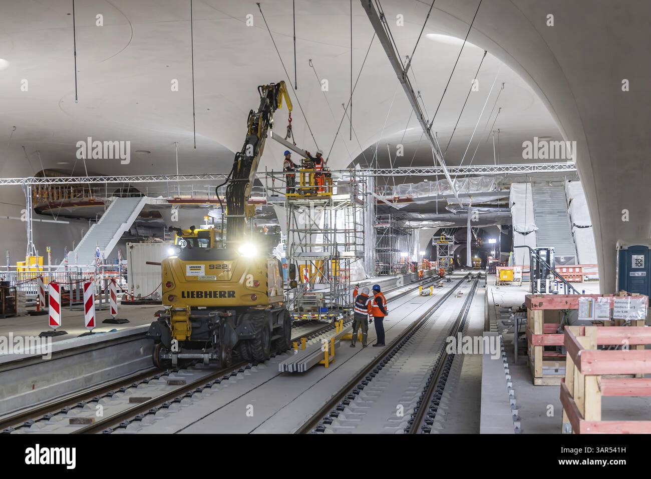 Preparations are underway for the Stuttgart 21 open construction site ...