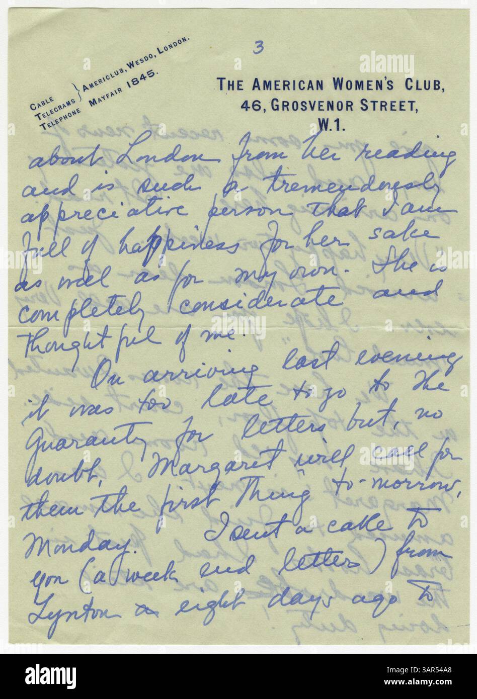 Sara's letter from London to Ernst, written on July 10, 1927, conveys ...