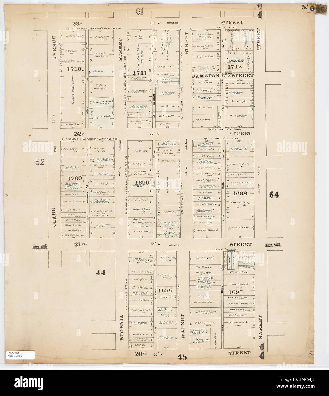 Volume 1 of the Atlas of St. Louis includes detailed maps of the city ...