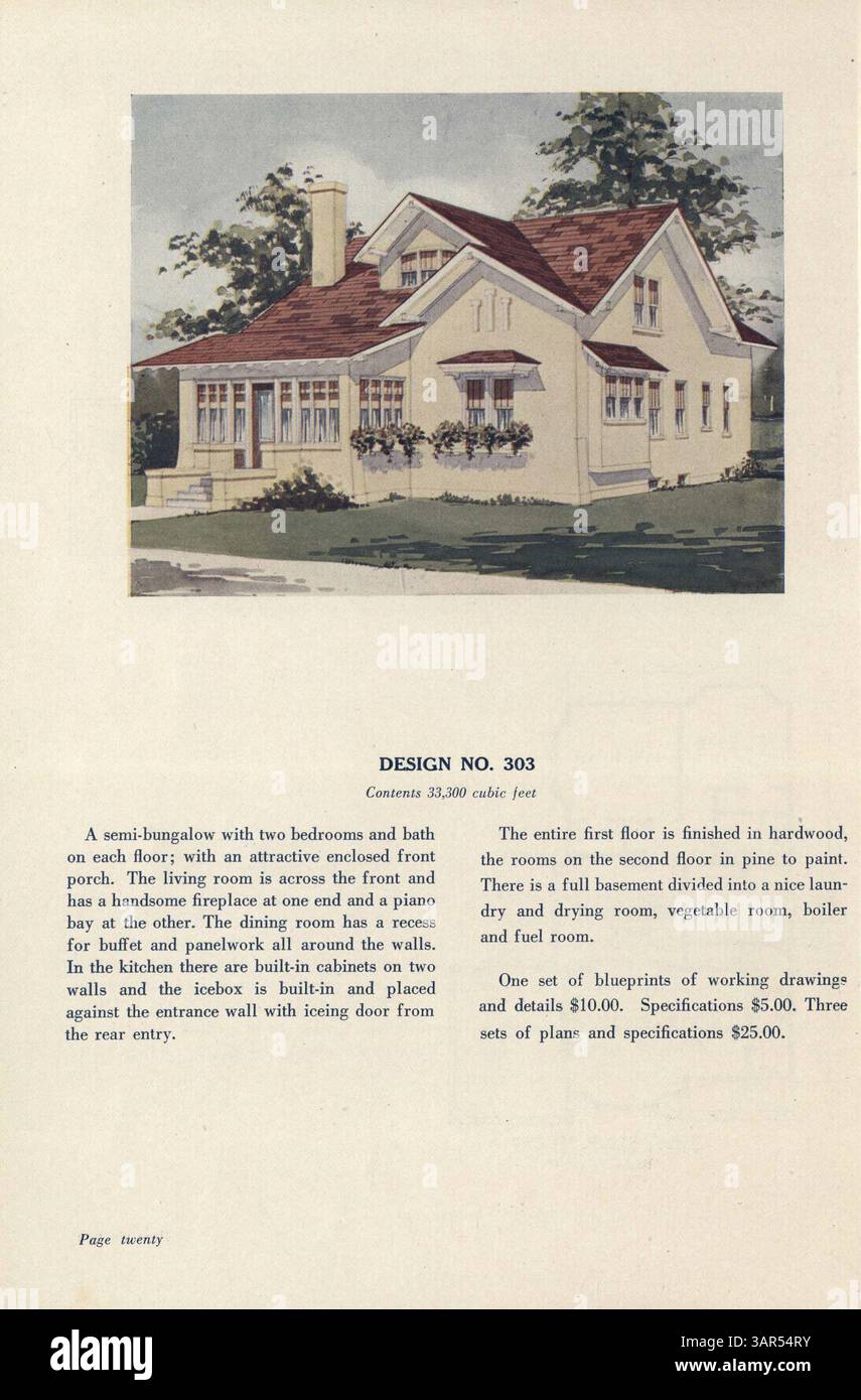 A catalog showcasing full-color house designs by architect J. W ...