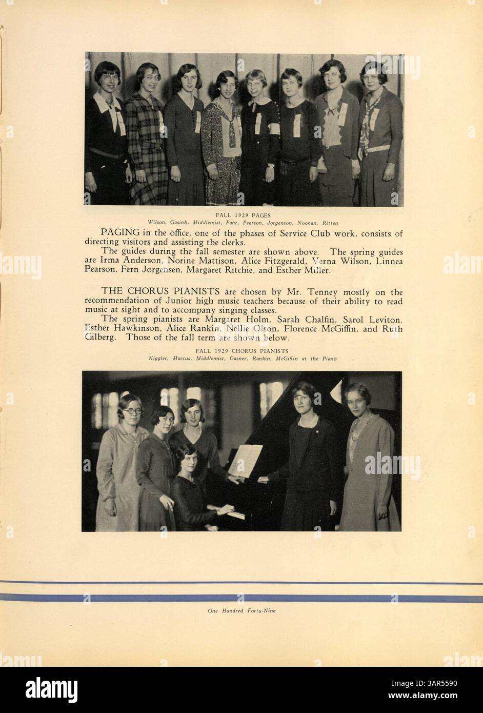 The 1930 Polaris yearbook from North High highlights the academic ...