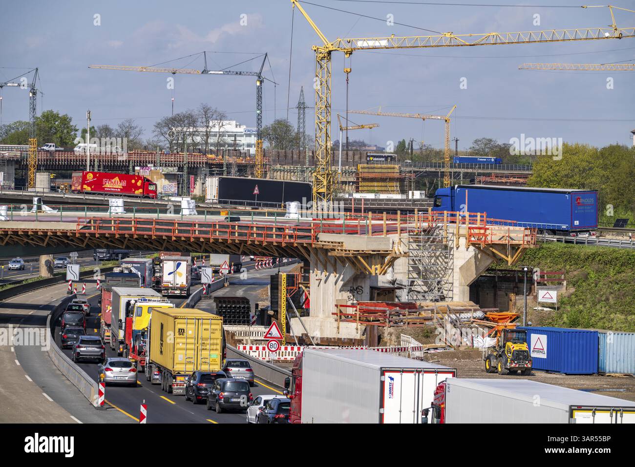 Duisburg-Kaiserberg motorway junction, complete reconstruction and new ...