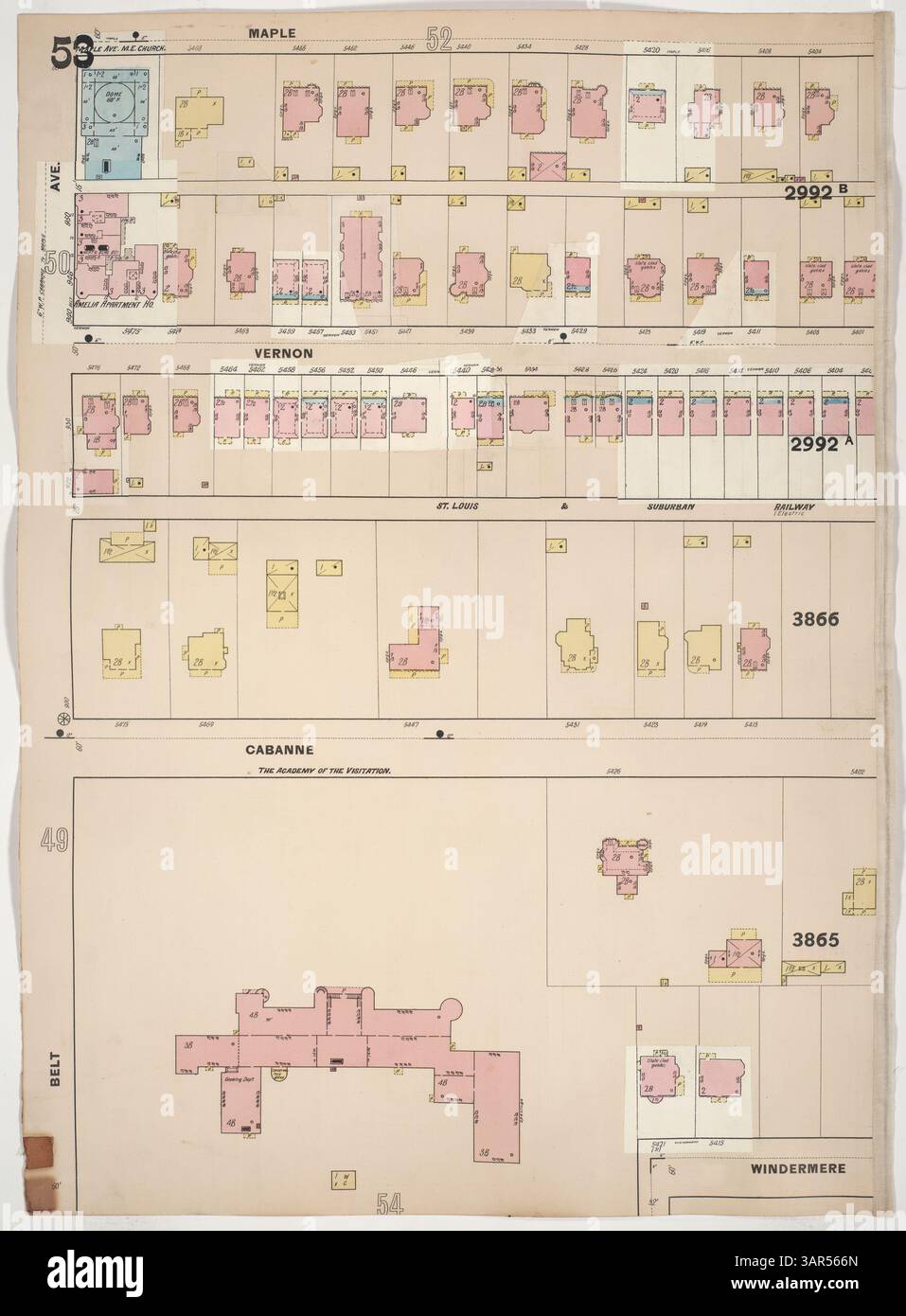 This 1897 fire insurance map from Whipple’s series, Volume 6, page 53 ...