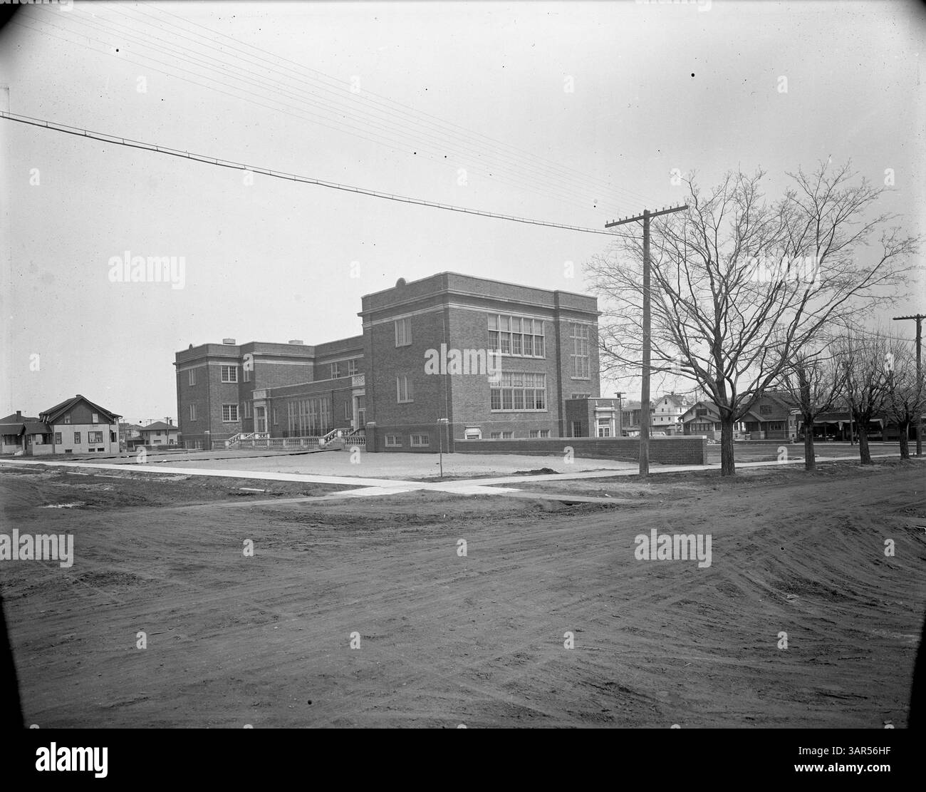 This image showcases the exterior of Barton School, a historic ...