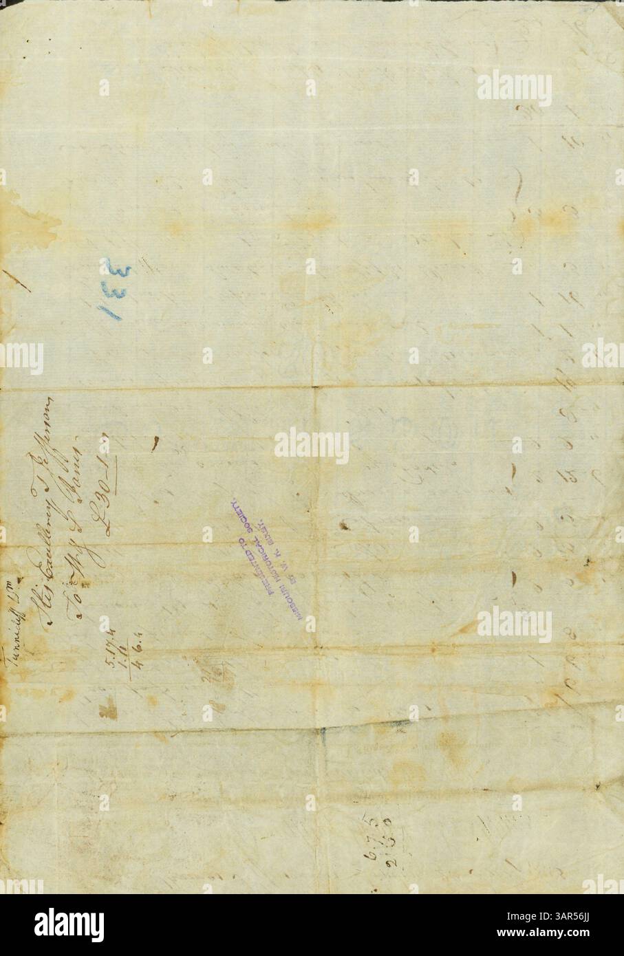 A bill and receipt for goods purchased by W. and S. Jones, optical and ...