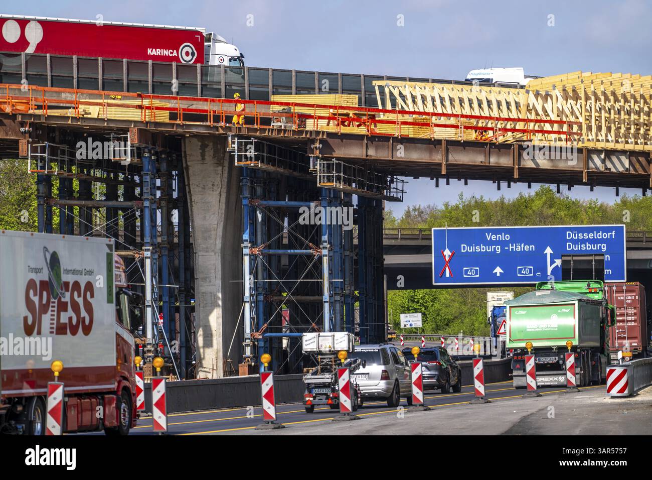 Duisburg-Kaiserberg motorway junction, complete reconstruction and new ...