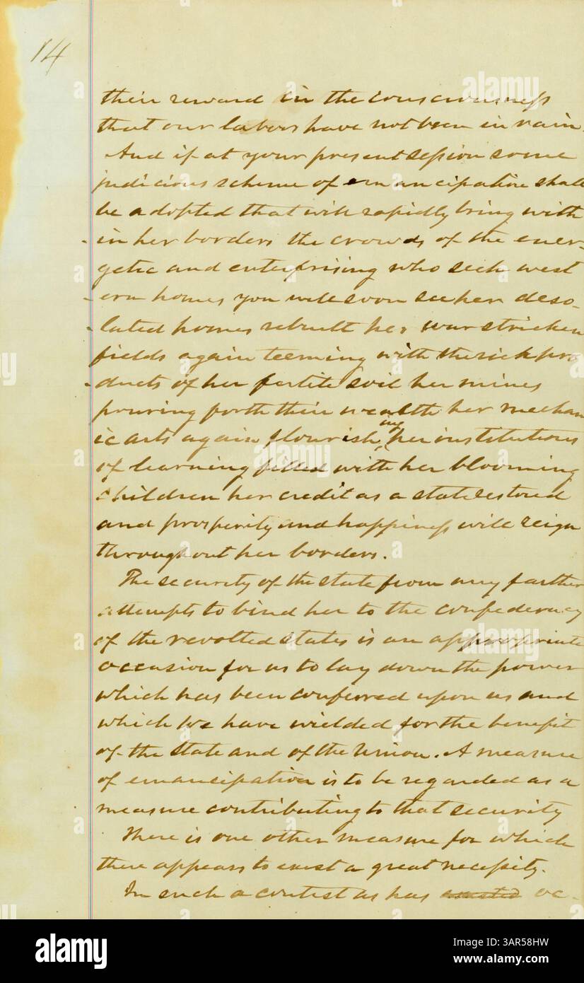 On June 15, 1863, Hamilton R. Gamble addressed the Missouri ...