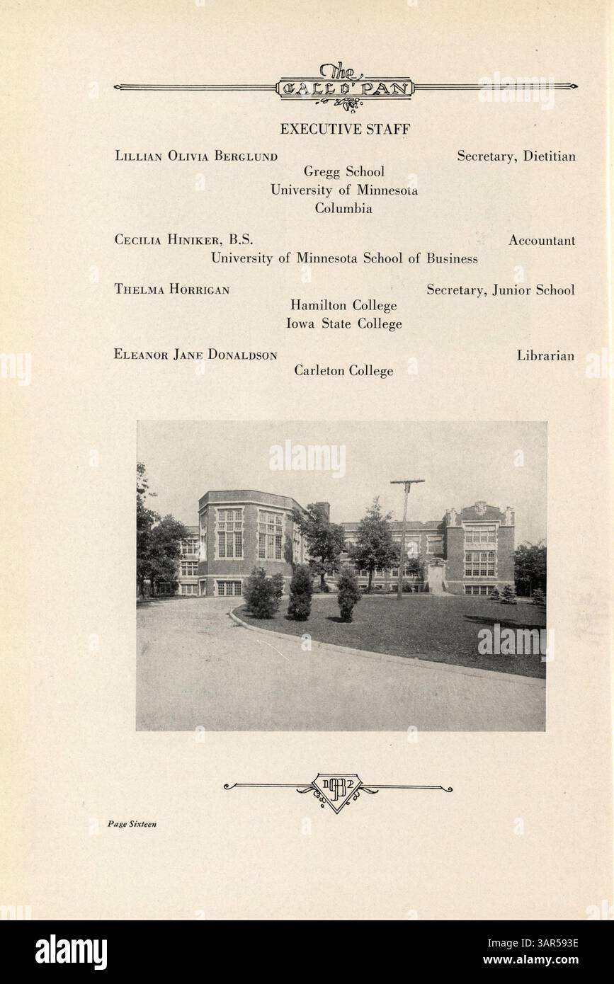 The 1932 edition of Blake High School's 'Call-O'-Pan' yearbook ...
