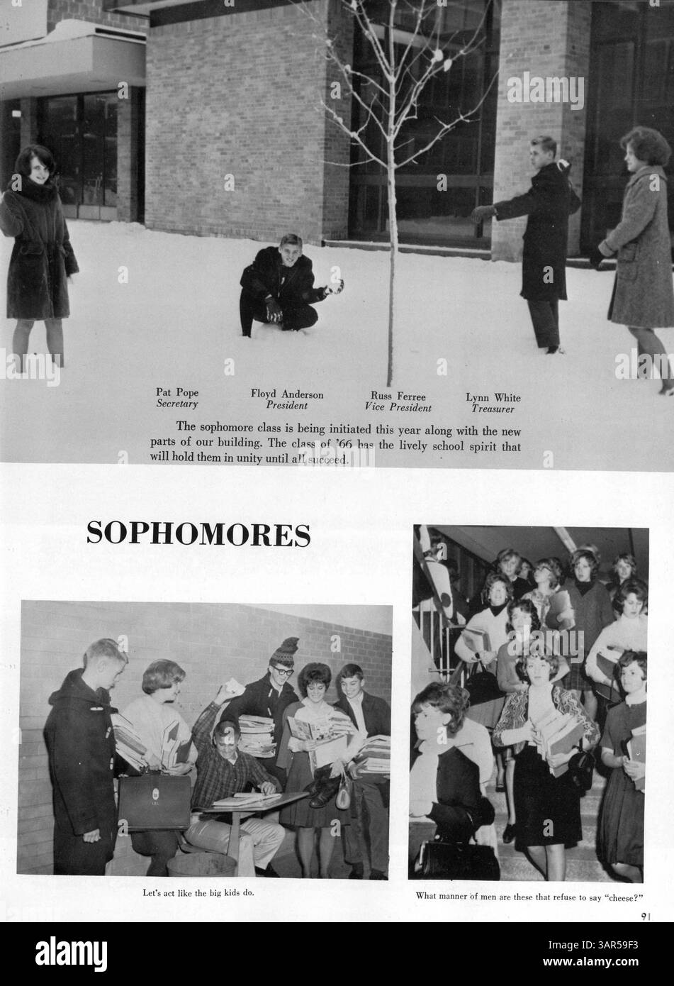The 1964 yearbook from Richfield High School showcases students ...