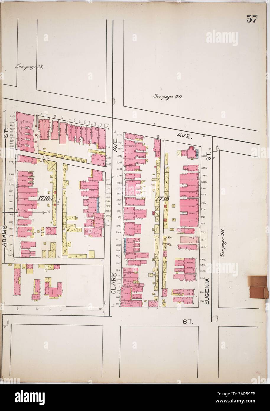 A page from A. Whipple & Co.'s 1892 Fire Insurance maps, showing ...