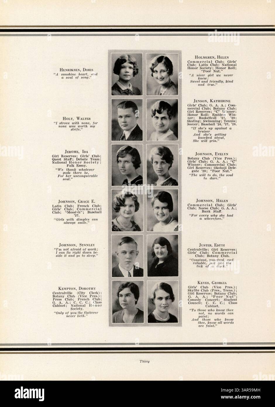 This 1930 'Centralian' yearbook documents the students, teachers, clubs ...