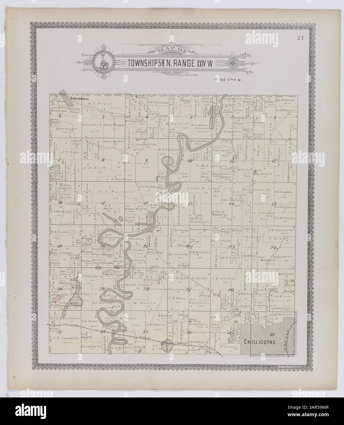 This historical atlas of Livingston County, Missouri, contains detailed ...