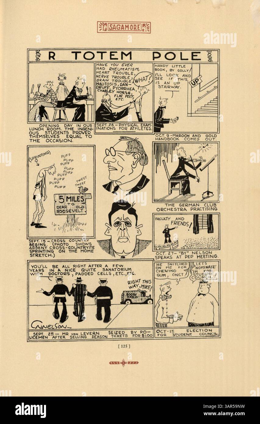 This 1928 edition of the 'Sagamore' yearbook from Roosevelt High School ...