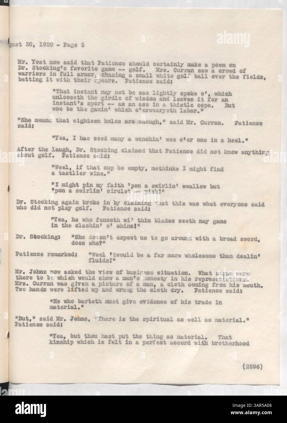 Patience Worth transcripts, Volume 13, document writings from April 30 ...