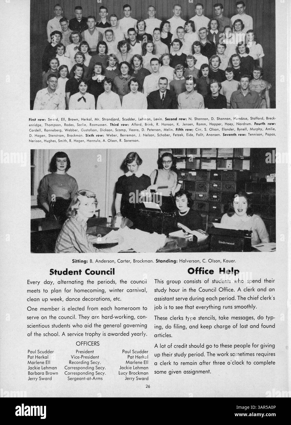 Sagamore 1951, the Roosevelt High School Yearbook, documents the ...