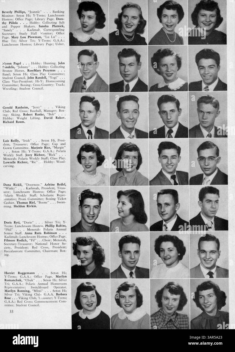 The 1950 North High Yearbook, 'Polaris,' showcases students, teachers ...