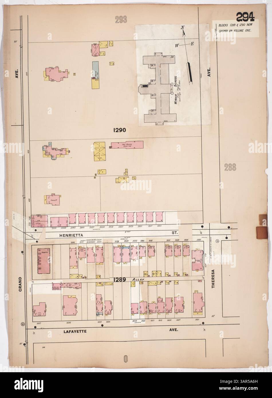 Page 295 from Whipple's 1896 Fire Insurance Map (Volume 5), showing ...