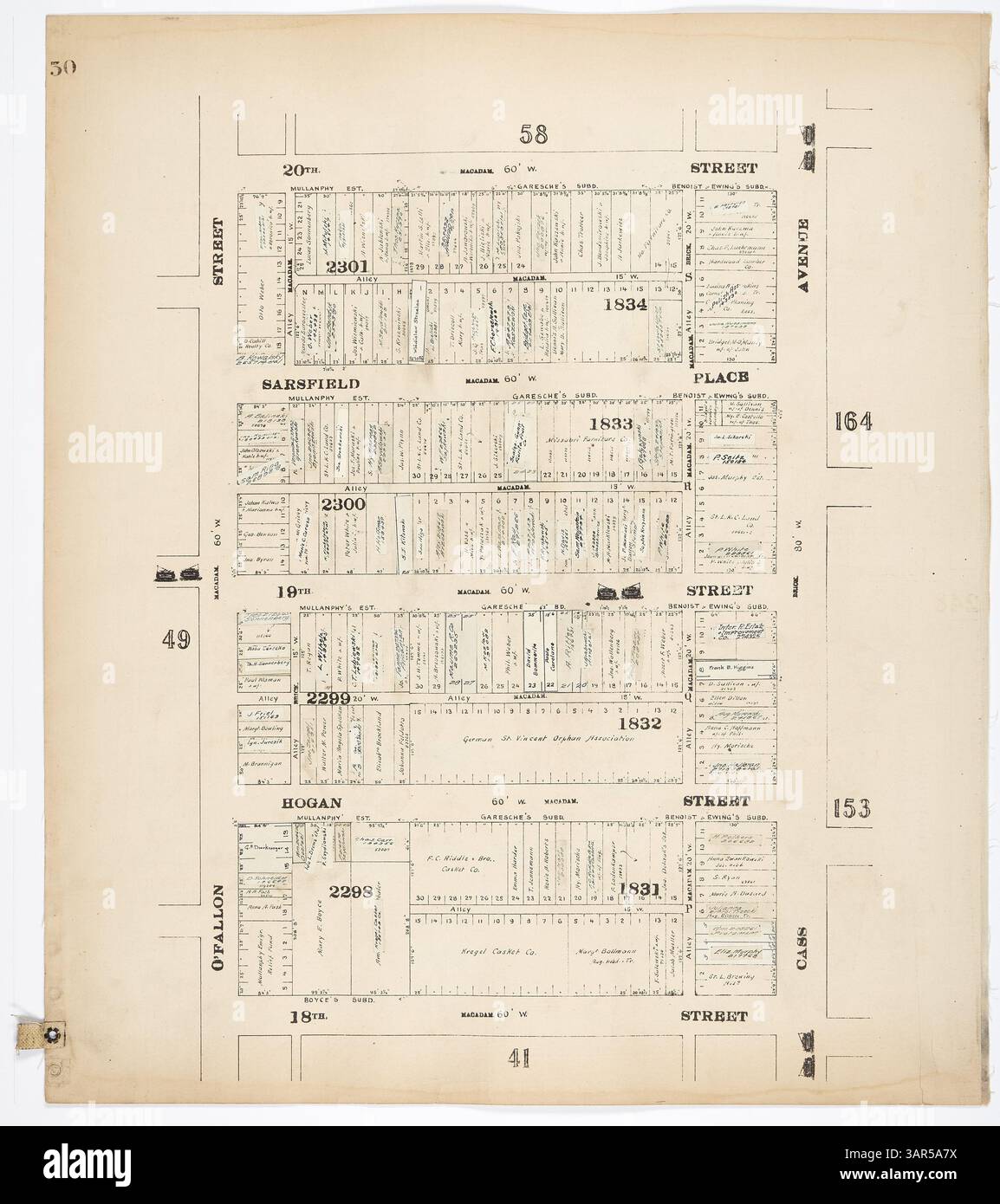Page 50 of Volume 1 of the Atlas of the City of St. Louis provides ...