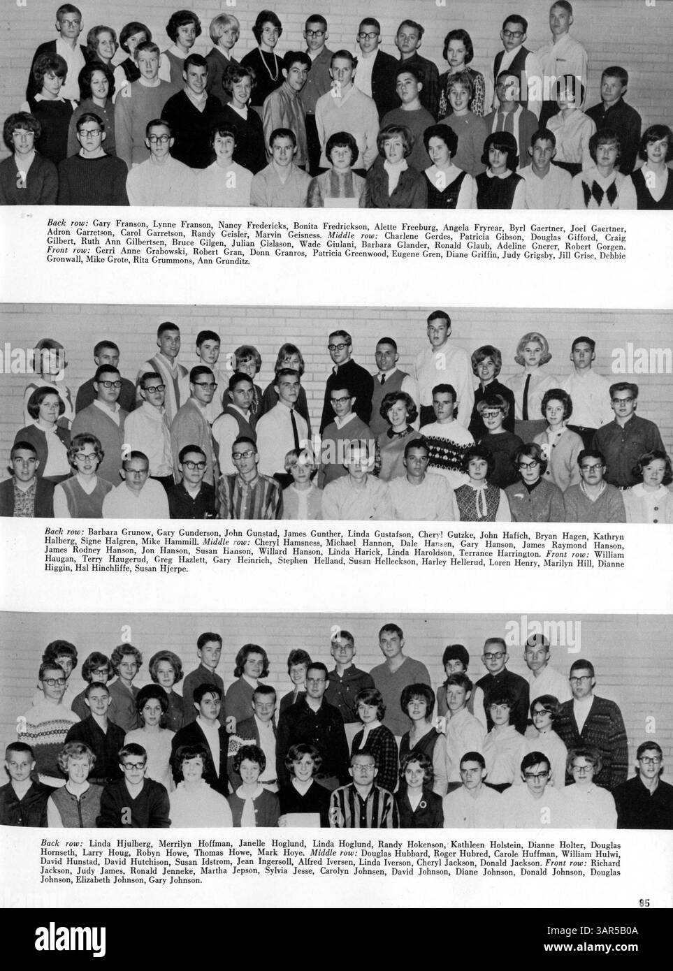 The 1964 Aurean yearbook documents the significant moments of the 1963 ...