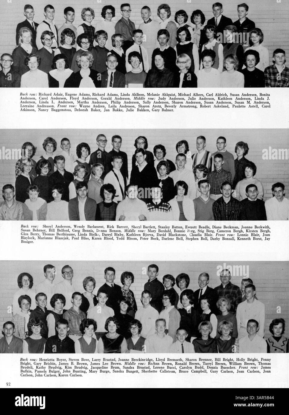 This yearbook from Richfield High School's 1964 graduating class ...