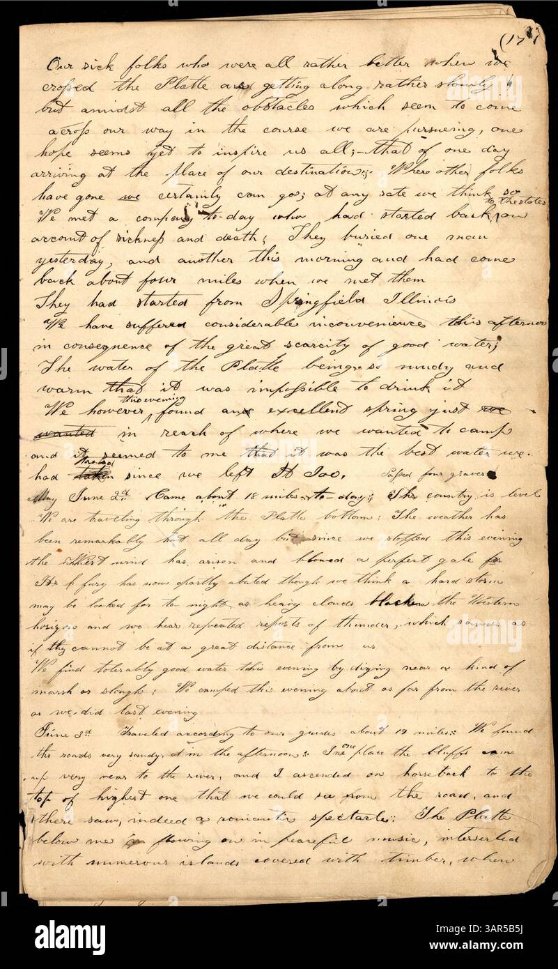 In her 1852 overland journal, Abigail Scott Duniway recorded her family ...