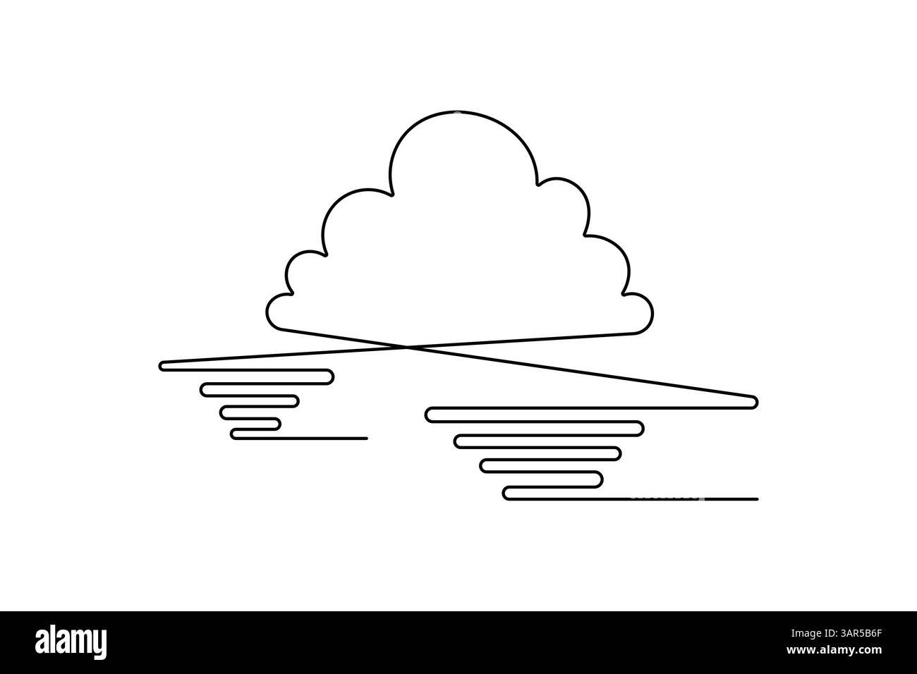 Cloud outline Black and White Stock Photos & Images - Alamy