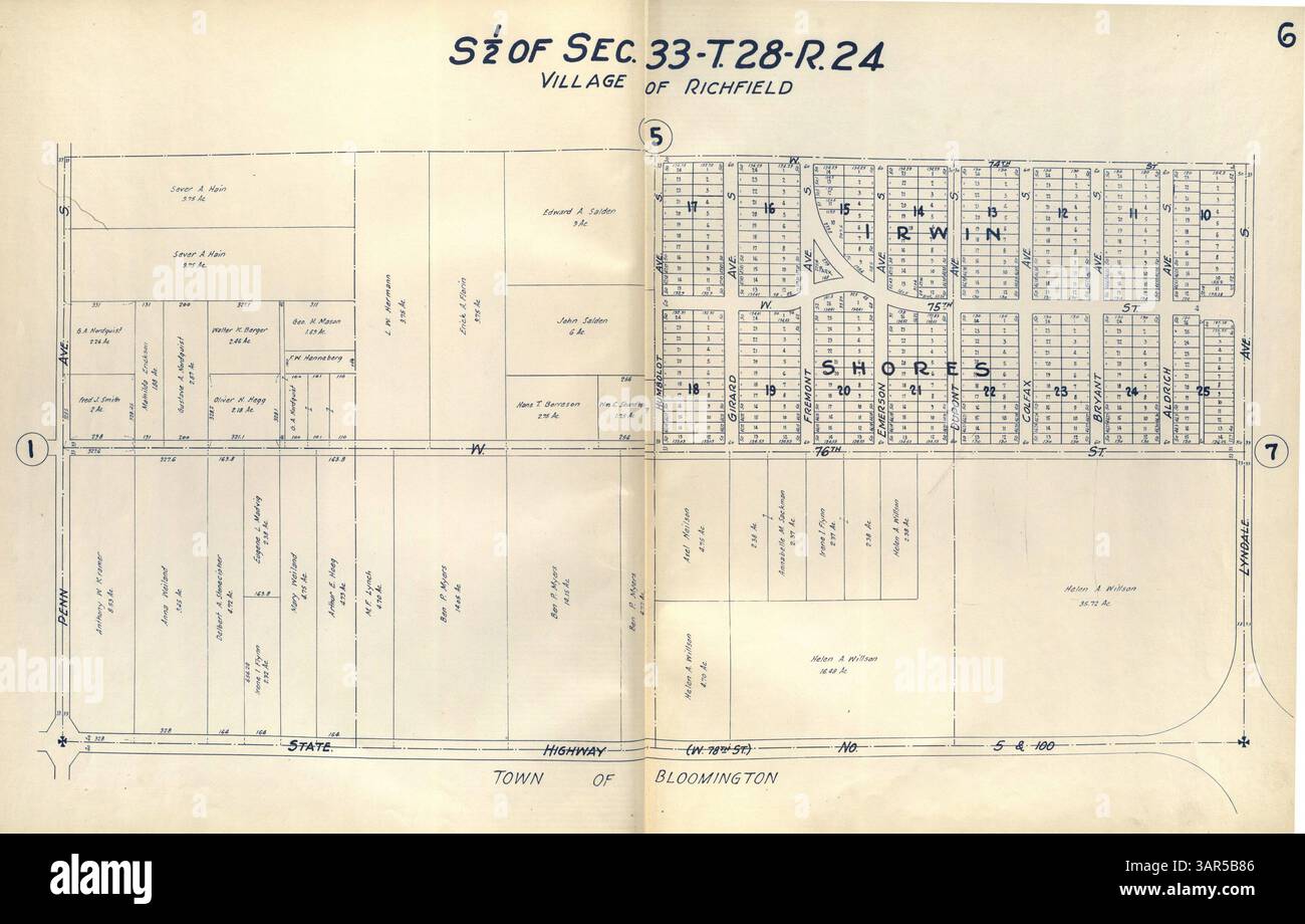The atlas of the Village of Richfield, Minnesota, presents a complete ...