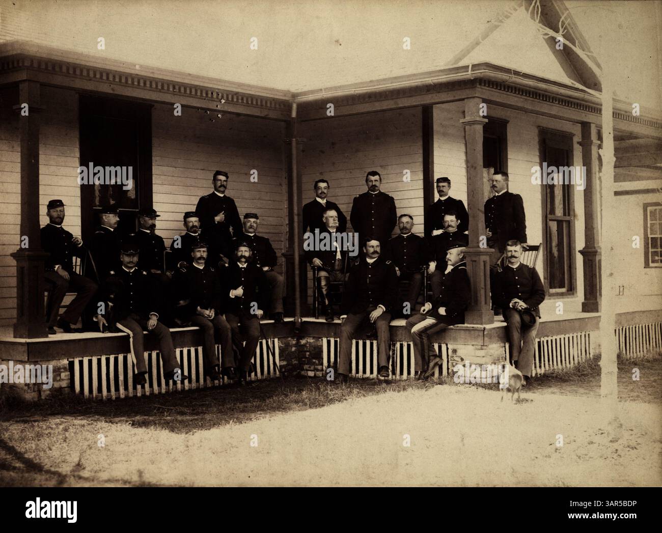 A photograph from Frazier A. Boutelle's collection, showing cavalry ...