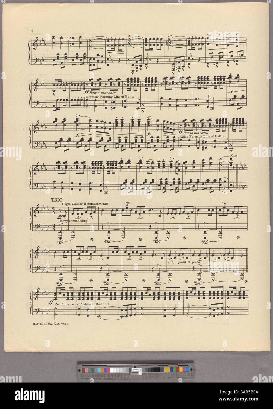 'Battle of the Nations' is a programmatic descriptive march ...