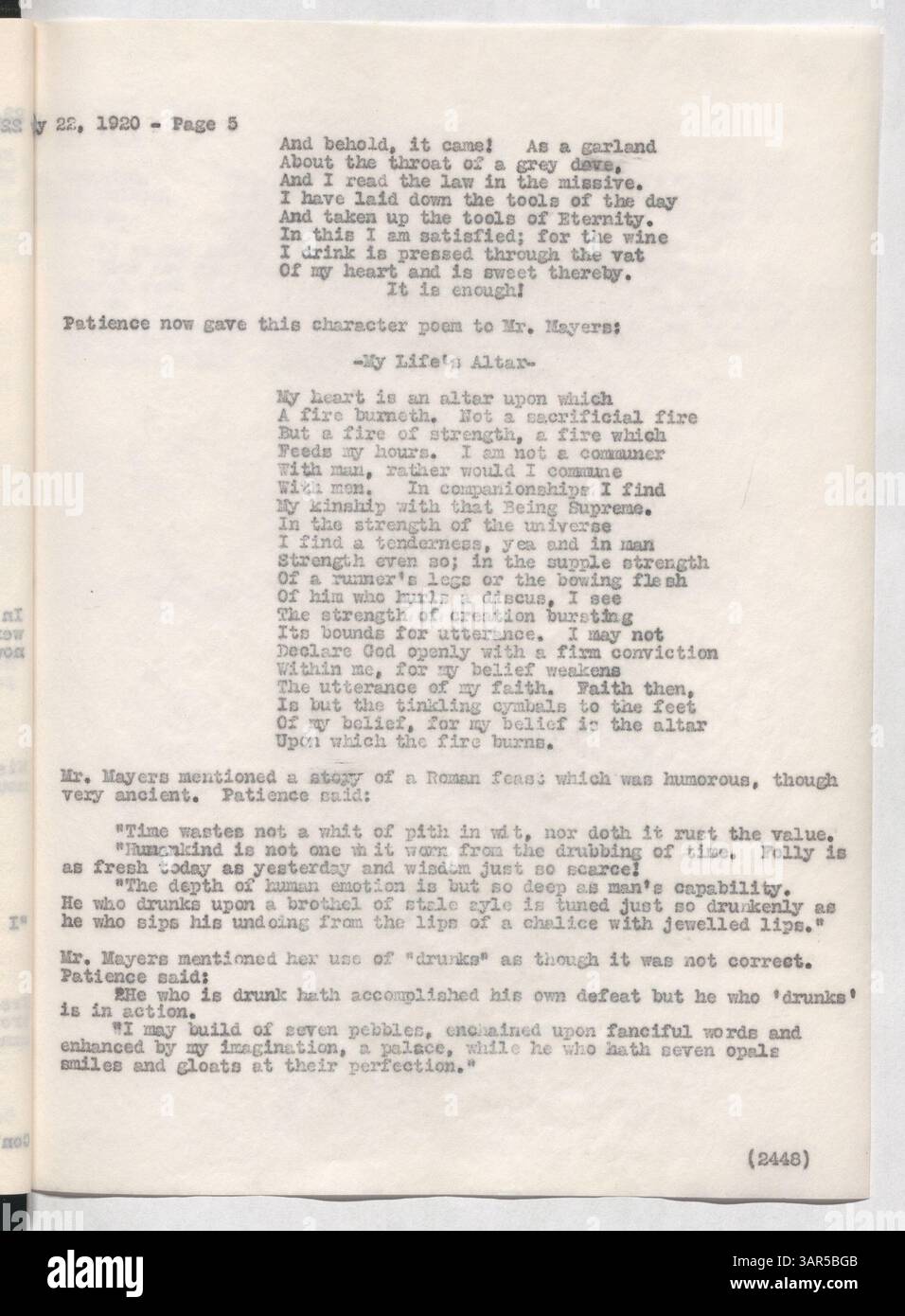 Volume 13 contains the detailed records of Patience Worth’s ...