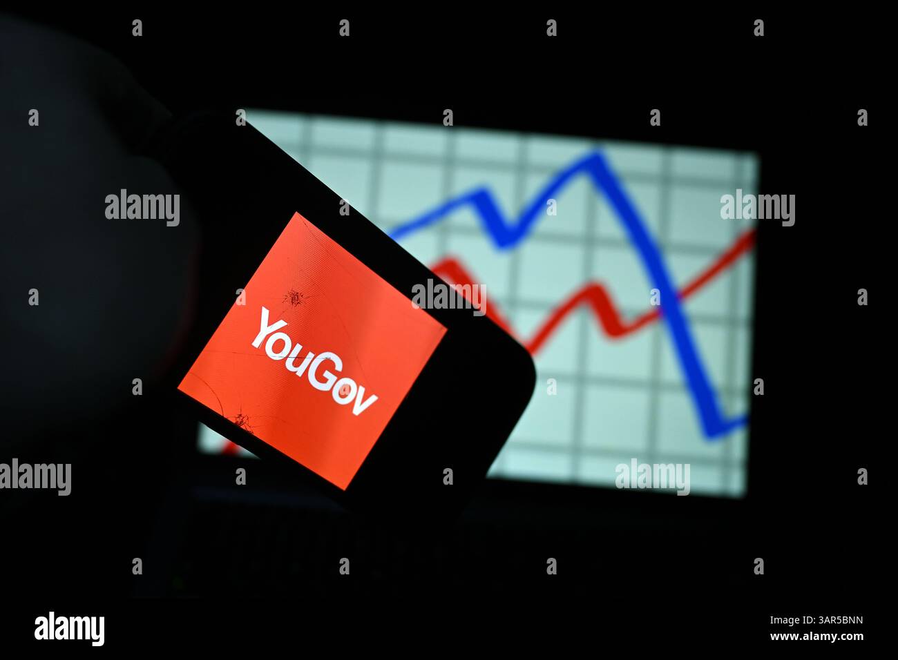 Melbourne, Australia. 17th Apr, 2025. Generic image of a YouGov logo ...