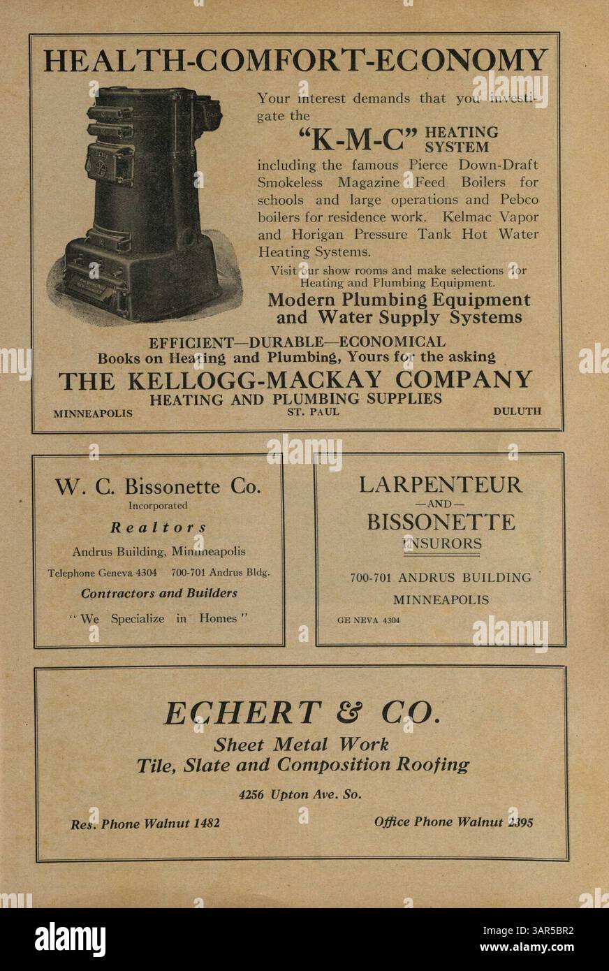 Catalog featuring full-color house designs by Minneapolis architect J ...