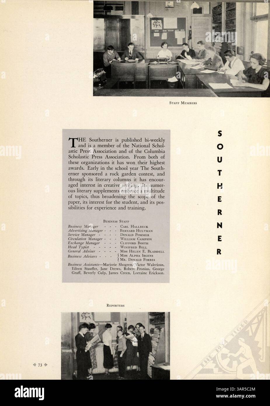 This high school yearbook from South High School in 1934 captures the ...